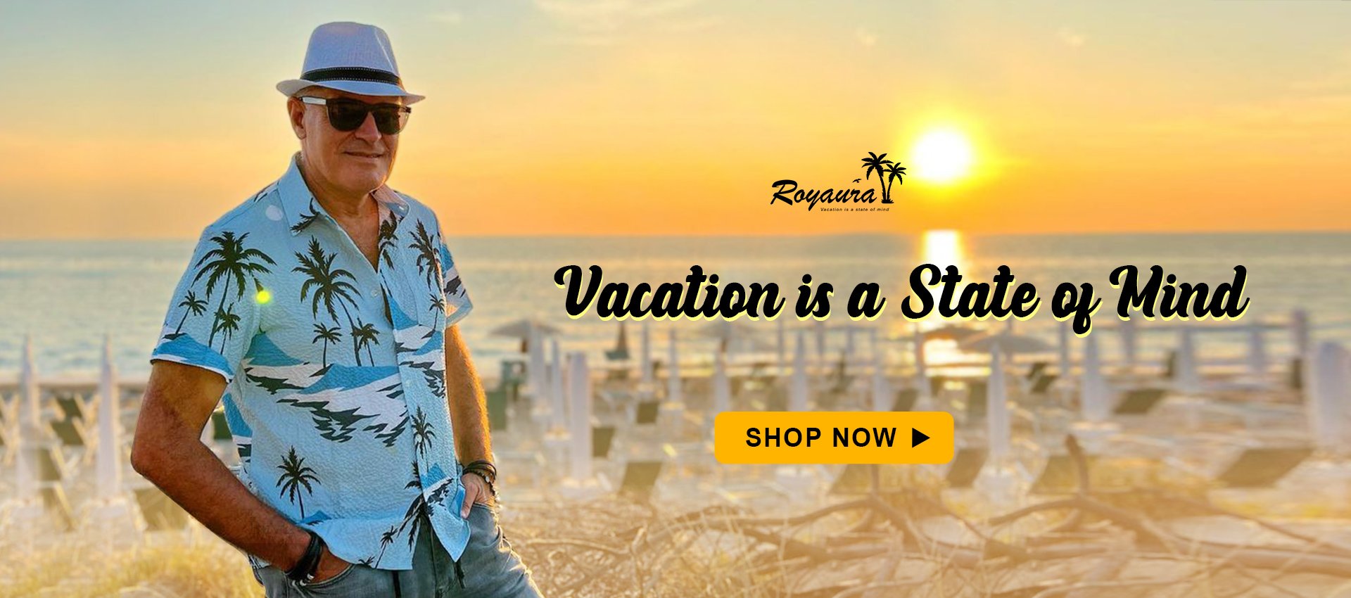 ROYAURA | 2023 Aloha Hawaiian Shirts | Vacation is A State of Mind ...