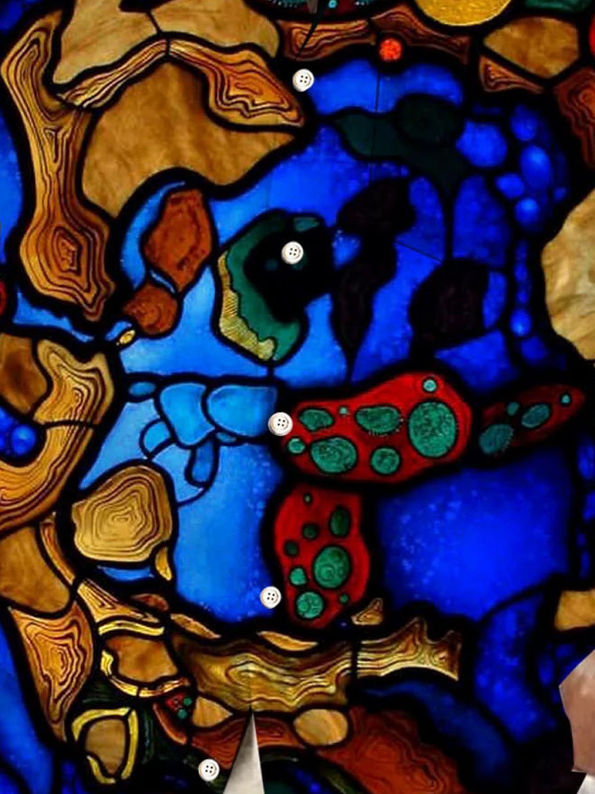 Royaura® Retro Abstract Art 3D Print Men's Button Pocket Short Sleeve ...