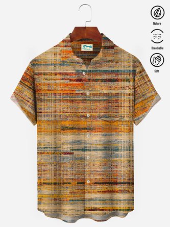 Royaura® Cotton Linen 50's Men's Aloha Shirts Mid Century Retro ...